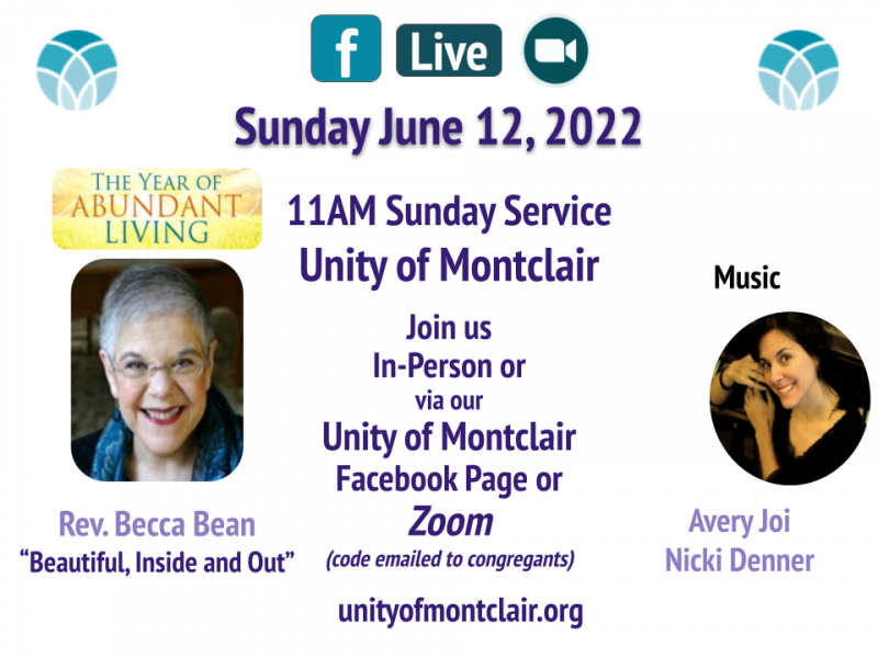 Sunday Service with Guest Speaker Rev. Becca Bean, Guest Musician ...
