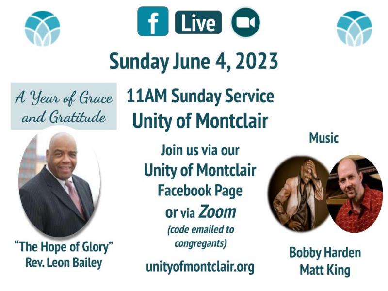 Sunday Service with Guest Speaker Rev. Leon Bailey, Guest Musicians ...
